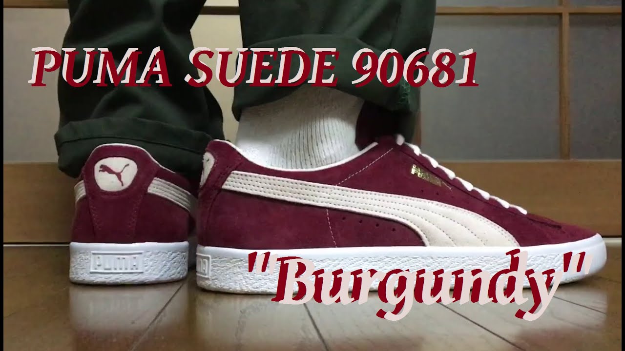 PUMA SUEDE 90681 “Burgundy” review & on feet!! | Tsushima（ツシマ）｜スニーカーヘッズ ...